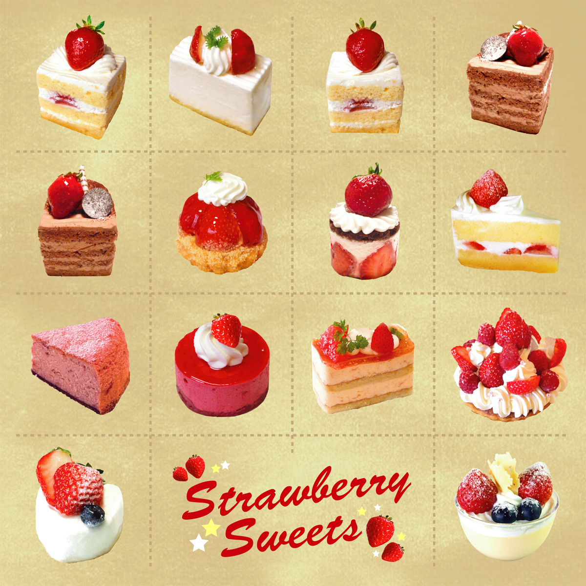 フリー素材 Strawberry Sweets ヨシュケイ