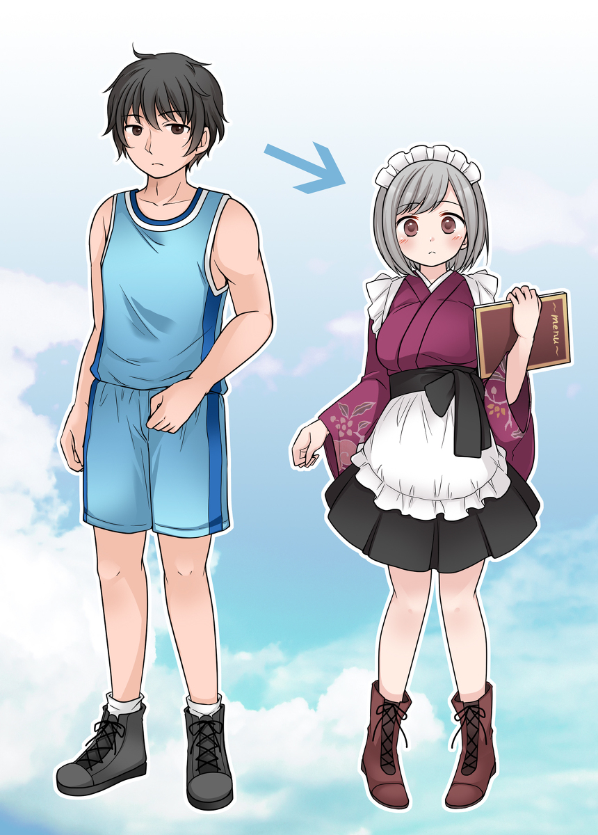 【pixivリクエスト】TSF小説のキャラクターイラスト | 倉塚りこ