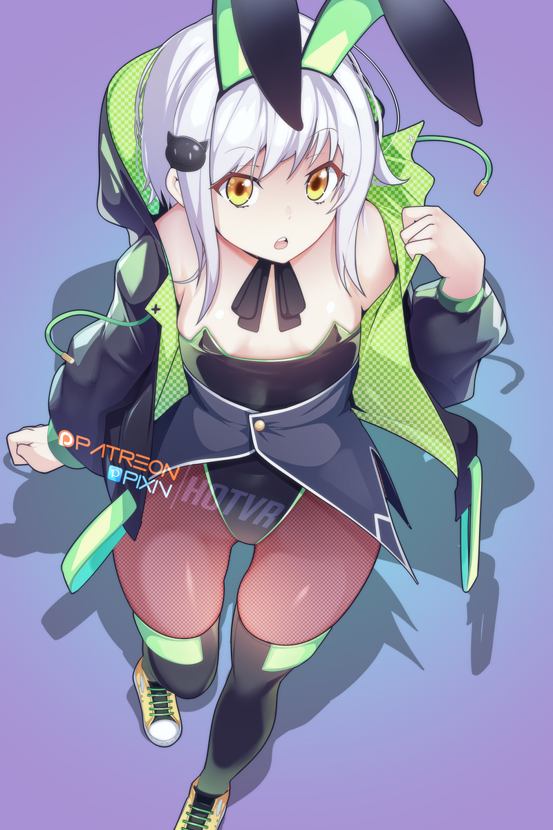 Koneko drip bunnysuit | KURO