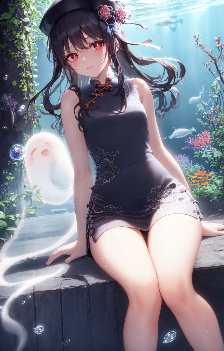 HuTao underwater 2 | KURO