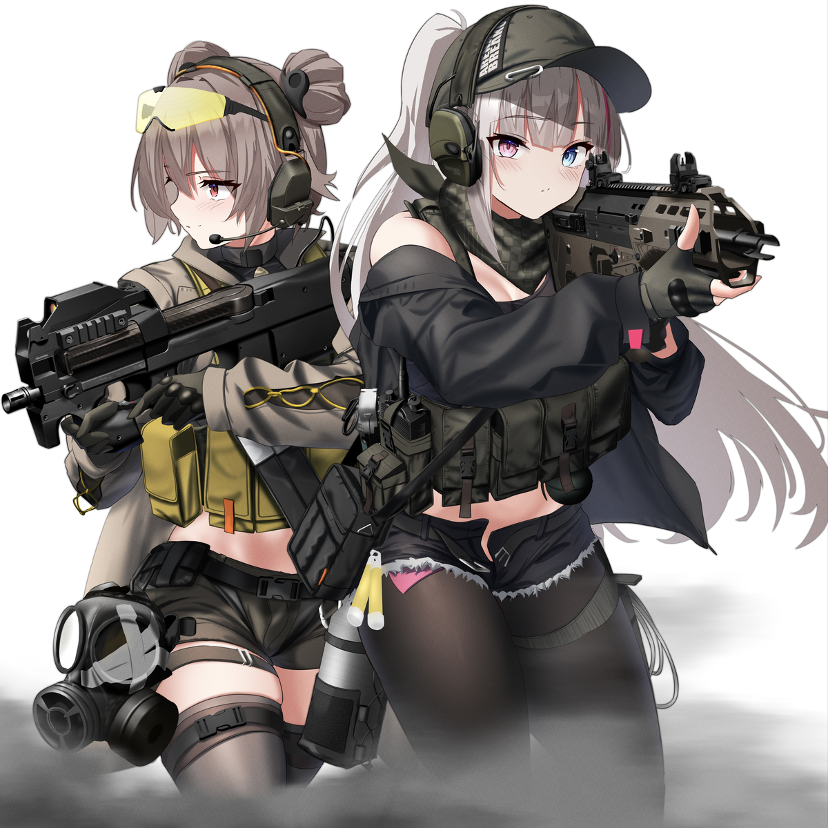 P90ちゃんとMDRちゃん。 | Rynn