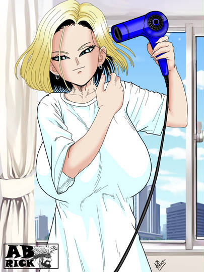 Retro Drying Hair | Broscli Art