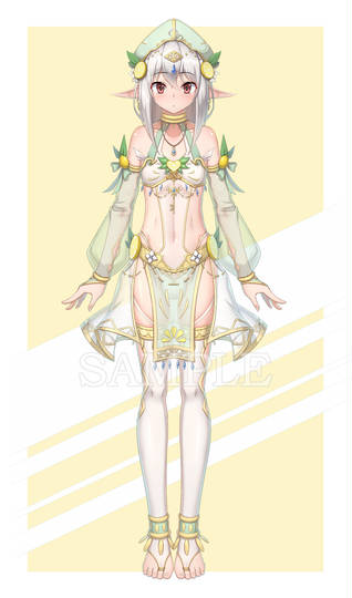 【仕事絵】伪娘精灵l2d人设稿 | Kafei_ji