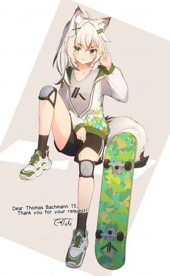 【Skeb】スケートボード | KURO