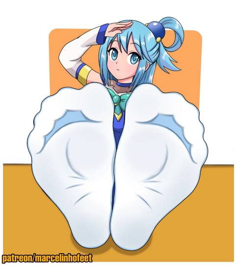 Aqua (Konosuba) Socks and Feet | Zerofeet